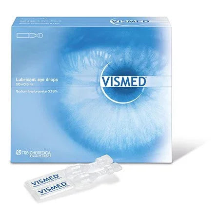 Vismed Lubricant Eye Drops 0.3ml Single Unit Dose x 20 Twin Pack ...