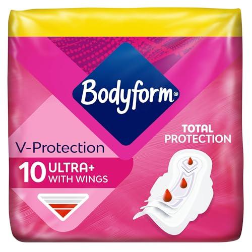 Bodyform Ultra with Wings, Normal Perfume Free. Pack of 10 Sanitary To ...