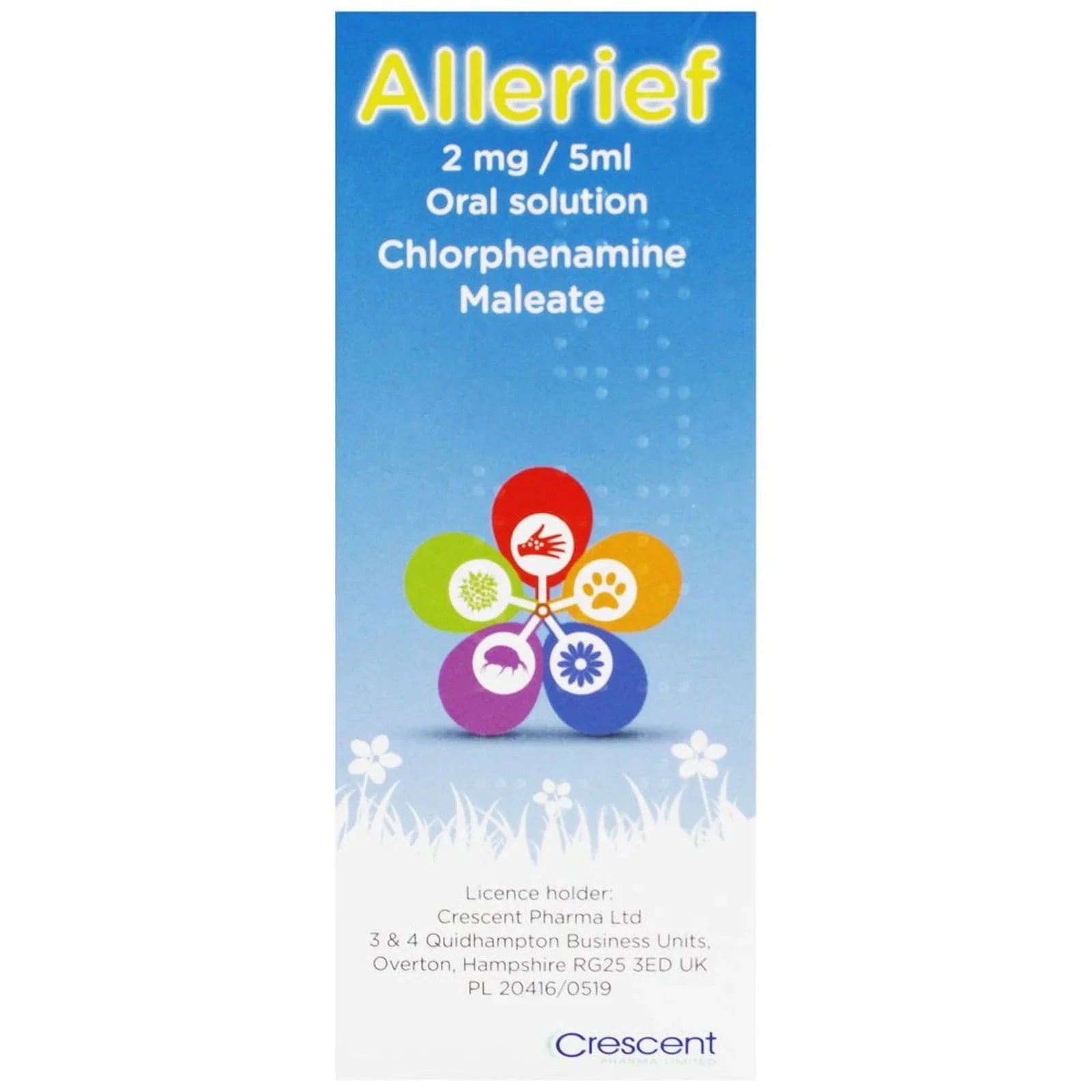 Chlorphenamine Solution Sugar Free 2mg/5ml x 150ml - Allergy/Hayfever ...