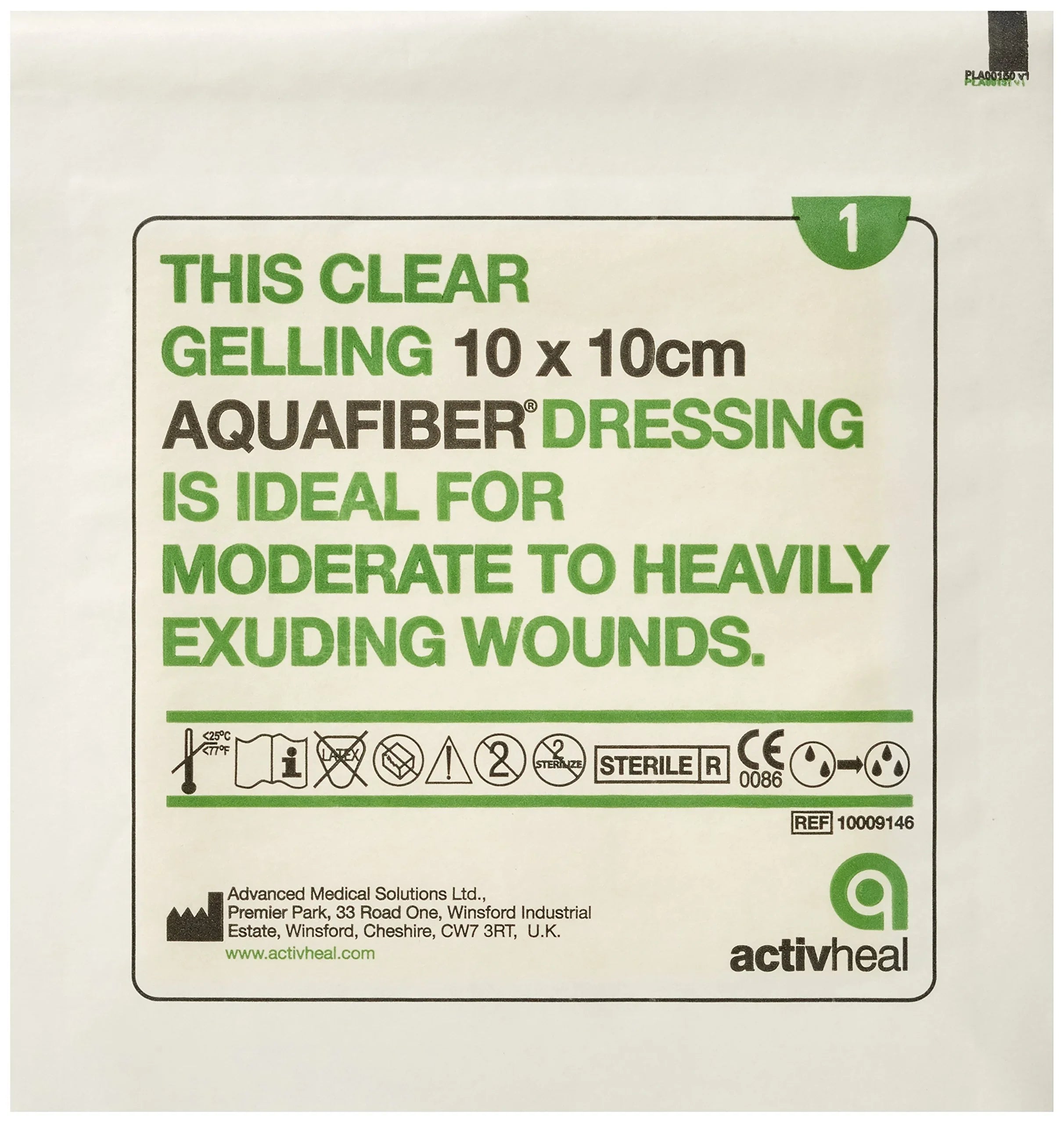 Activheal Aquafiber Dressing 10cm x 10cm x 10 – EasyMeds Pharmacy
