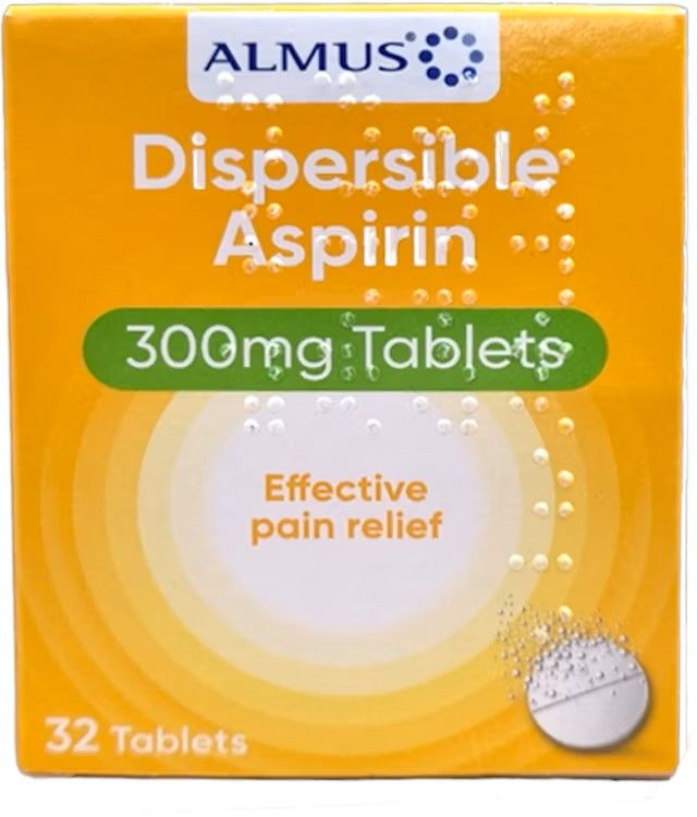 Almus Aspirin 300mg Dispersible Tablets | Pack of 32 - EasyMeds Pharmacy