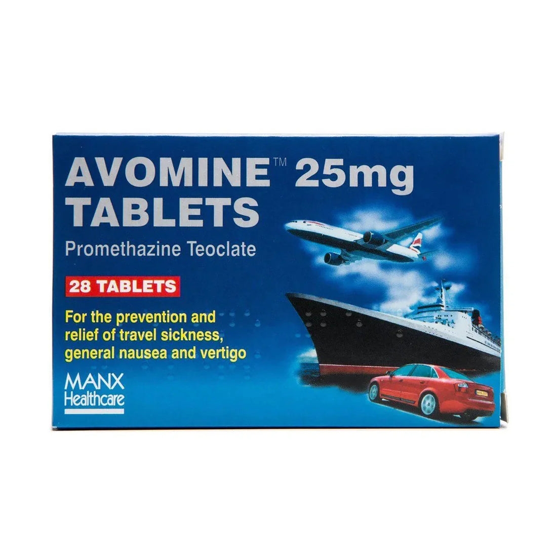 Avomine Travel Sickness Tablets | Motion Sickness Relief – EasyMeds ...