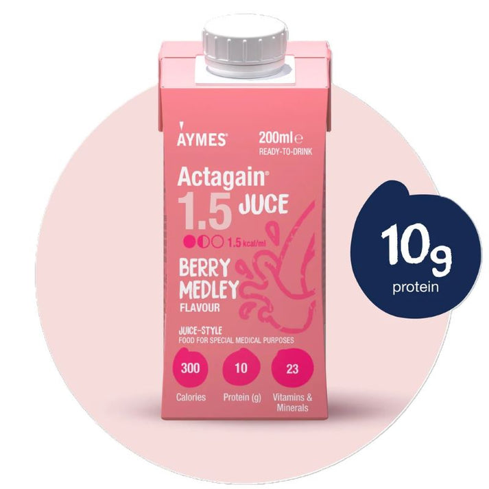 Aymes Actagain 1.5 Juce Nutritional Drink Berry Medley 200ml x 24 ...