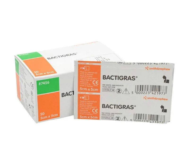 Bactigras Wound Dressing 5cm x 5cm x 50 | EasyMeds Pharmacy