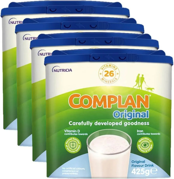 Complan Original Nutritional Milkshake Drink 425g x4 | EasyMeds ...
