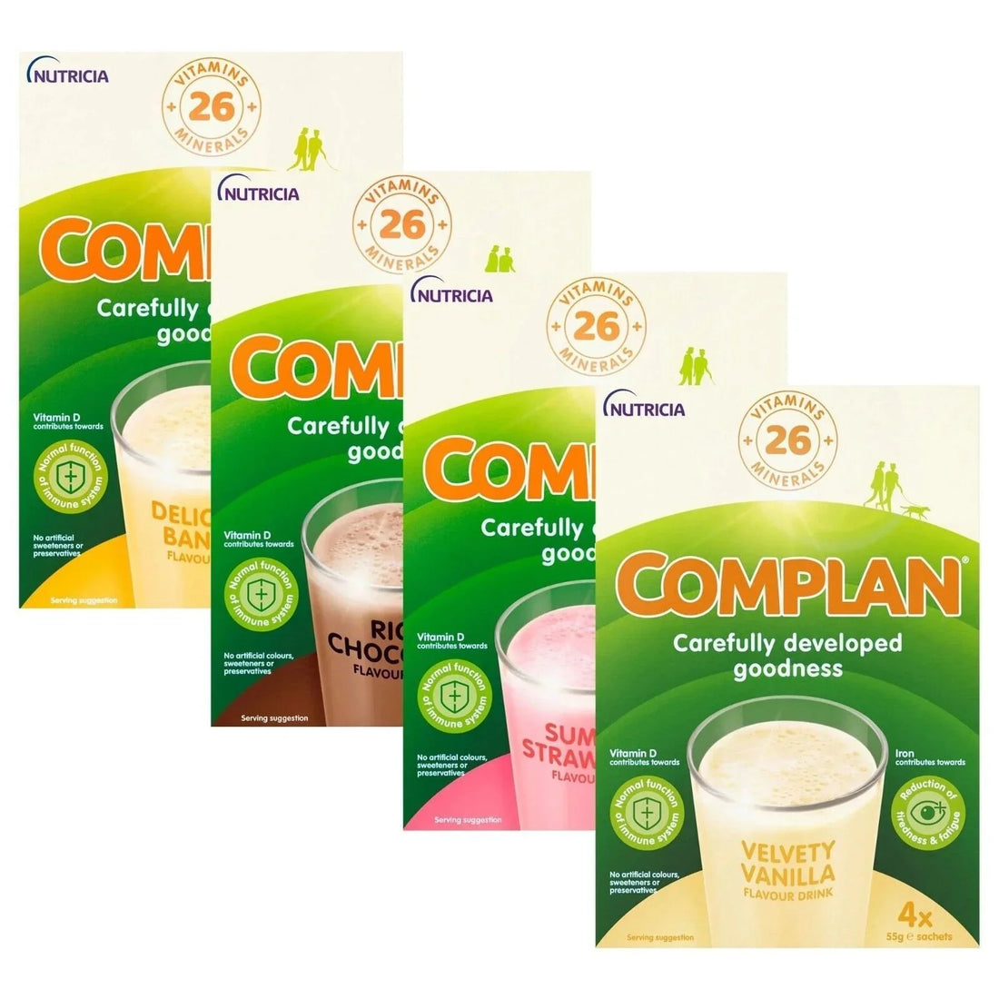 Complan Shake Nutritional Drink Assorted 55g x 4 x 4 Packs | EasyMeds ...