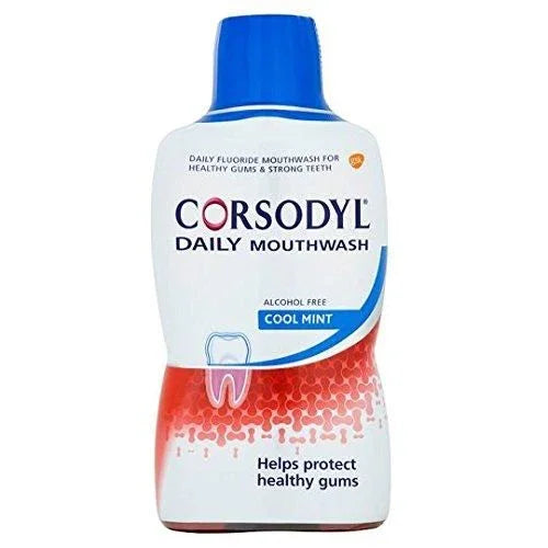 Corsodyl Daily Cool Mint Mouthwash 500Ml - Oral Care - Corsodyl ...