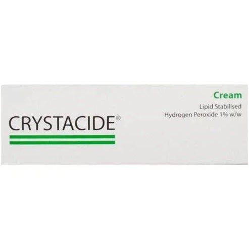 Crystacide Lipid Stabilised 1% Hydrogen Peroxide Cream - 25g - Cream ...