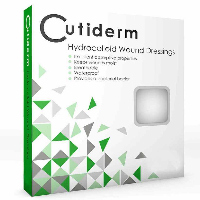 Cutiderm Sterile Hydrocolloid Wound Dressing 7.5cm x 7.5cm x 10 ...