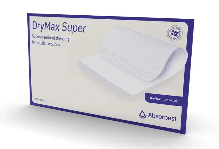 DryMax Super Superabsorbent Wound Dressings 37cm x 56cm x10 | EasyMeds ...