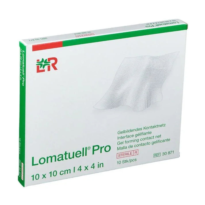 Lomatuell Pro Gelling Contact Net Wound Dressing 10cm x 10cm x 10 ...