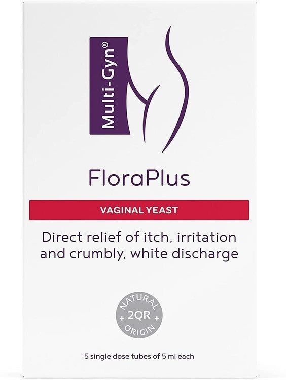 Multi-Gyn FloraPlus Treat Vaginal Yeast Symptoms - Prebiotic Vaginal Gel 5ml x5 - EasyMeds Pharmacy