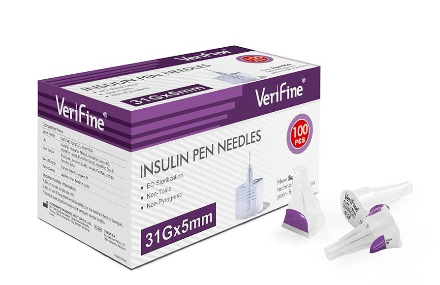 Neon Verifine Pen Needles 31G 5mm x 100 | Ultra Fine Pen Needles ...