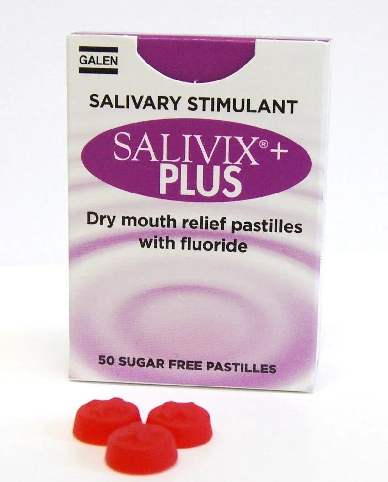 Salivix Plus Saliva Stimulating Dry Mouth Pastilles x 50 | EasyMeds ...