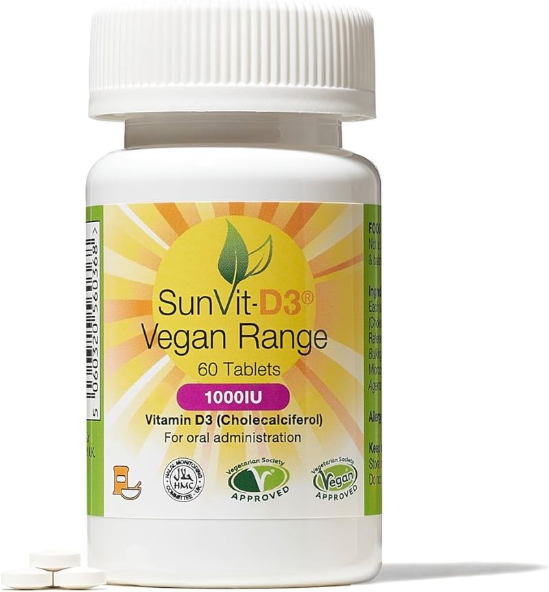 SunVit D3 1000IU Vegan Cholecalciferol Tablets x 100 – EasyMeds Pharmacy