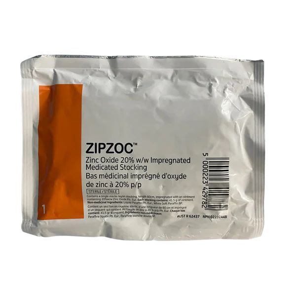 ZIPZOC 20% Zinc Oxide Impregnated Dressing [Stocking] x 4 | EasyMeds ...