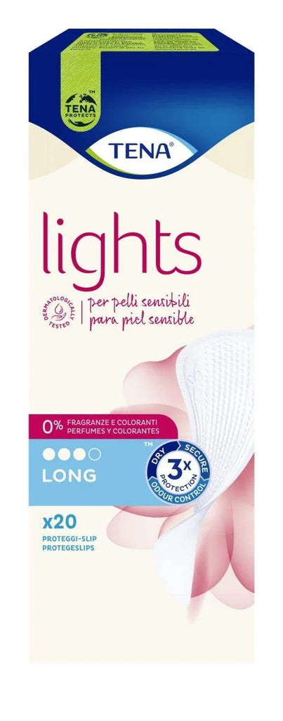Tena Lights Long Pantyliner Pack of 20 x 6 | EasyMeds Pharmacy