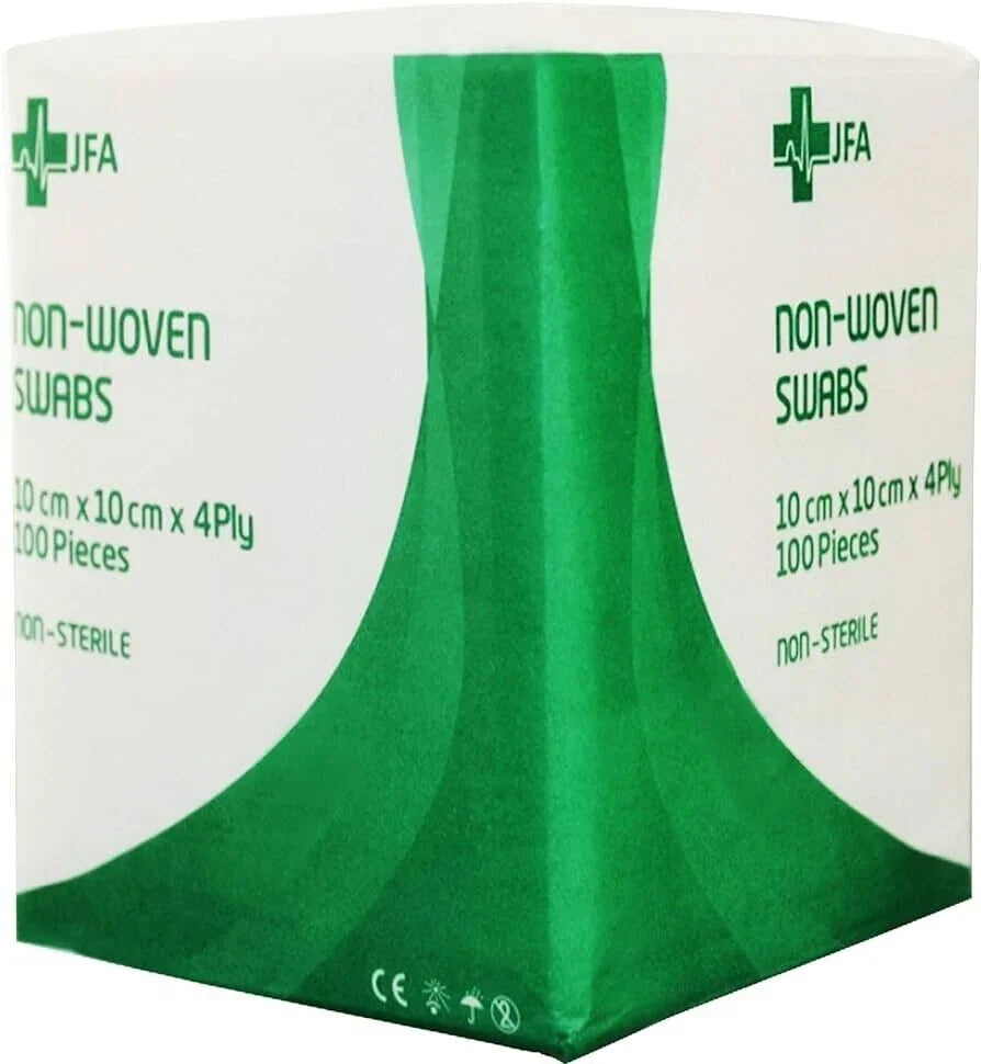 JFA Non-Sterile Non-Woven 4PLY Gauze Swabs 10cm x 10cm x 100 – EasyMeds ...