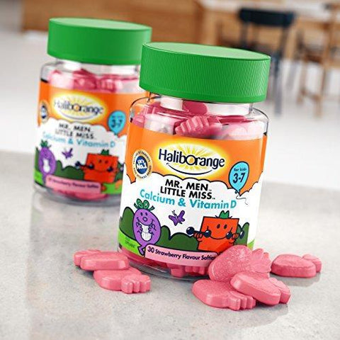 Haliborange Kids Mr. Men Little Miss Calcium and Vitamin D Strawberry ...