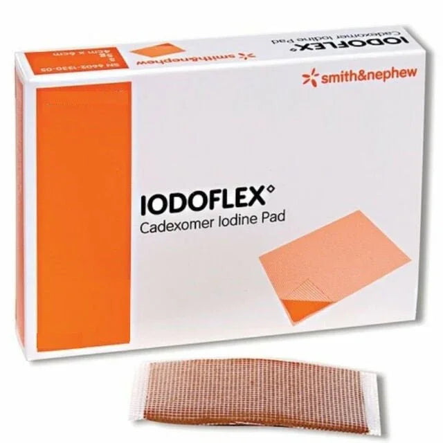 Iodoflex 17g Dressings Cadexomer Gauze with Iodine Antibacterial Wound ...