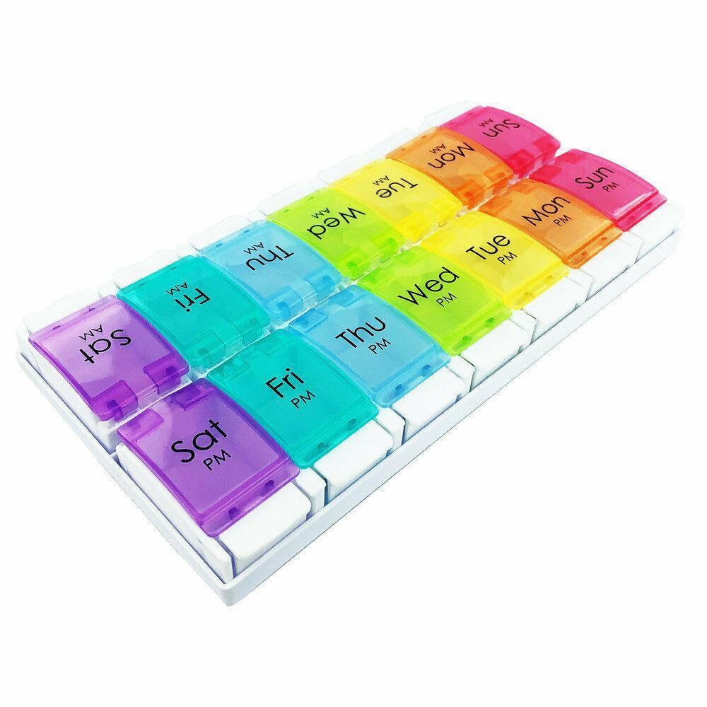 JFA Medical Weekly Pill Box Organiser for Medicines Supplements -14 ...