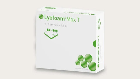 Lyofoam Max T Tracheostomy Foam Dressings 9cm x 9cm x 10