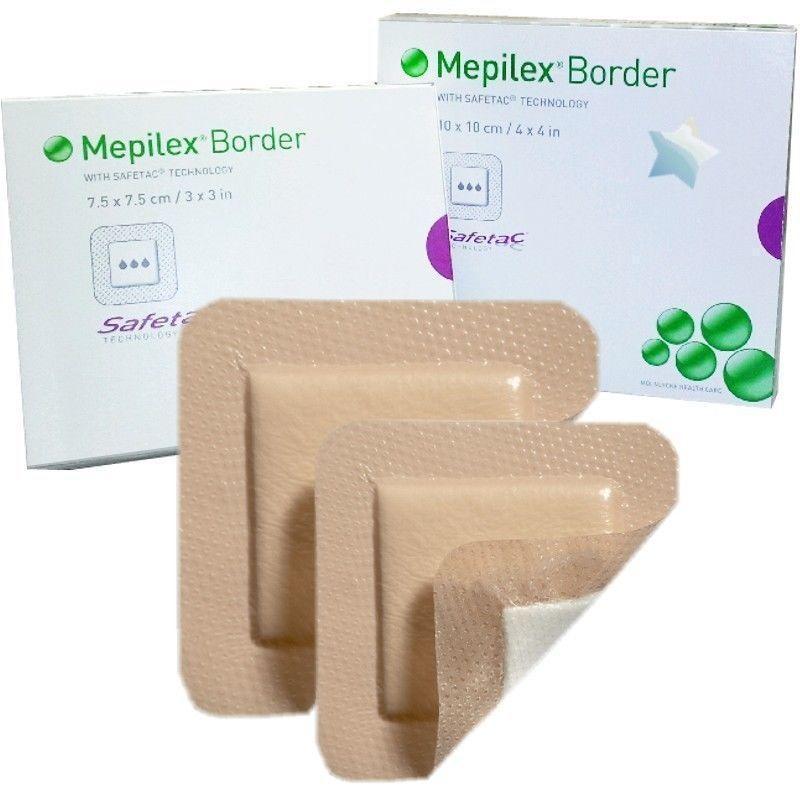 Mepilex Border Soft Silicone Absorbent Adhesive Dressings 10cm x 30cm
