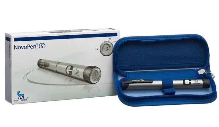 NovoPen 5 Cartridge Pen by Novo Nordisk Blue/Silver | Free UK P&P ...