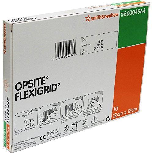 Opsite FlexiGrid Water Resistant Film Dressings 12cm x 12cm x 10 ...