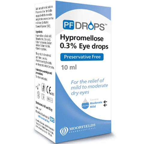 PF Drops Hypromellose 0.3% Preservative Free Eye Drops - 10ml