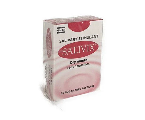 Salivix Saliva Stimulating Dry Mouth Relief Pastilles x 50 | EasyMeds ...