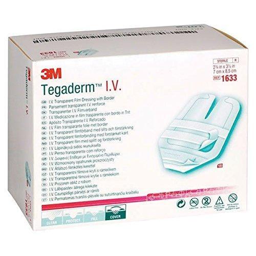 Tegaderm IV Transparent Peripheral Dressings 7cm x 8.5cm [Pack Of 50 ...