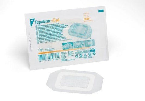 TEGADERM + PLUS PAD 3M Film Dressing 5cm x 7cm x50 - Tattoo/Burns/Wounds