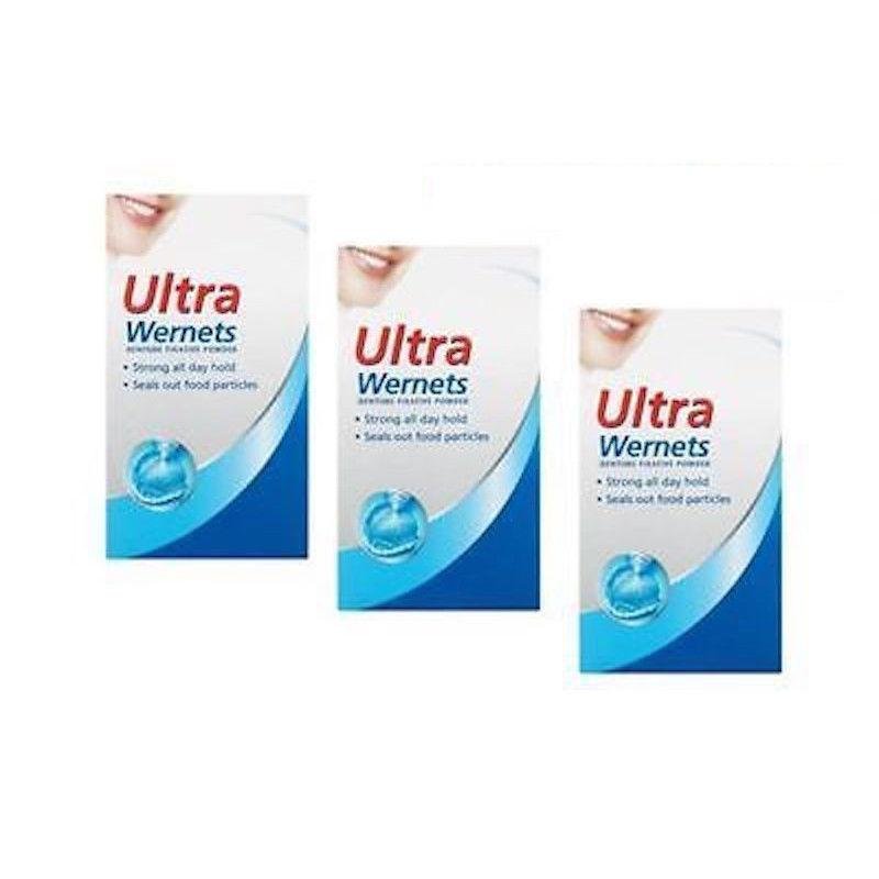 Ultra Wernets Denture Fixative Powder - 40g x 3 | EasyMeds Pharmacy